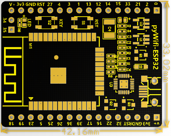 PYWIFI-ESP32 Micro-Python IoT WIFI Learning Development Board - BEEMONG ...