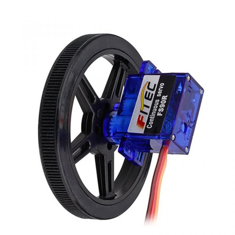 FS90R Micro Servo, 360 Degree Continuous Rotation Mini RC Servo Motor ...